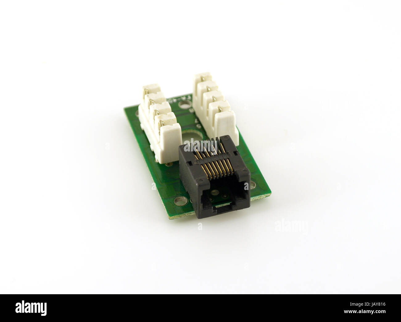 Network Ports (RJ45) over white Stock Photo - Alamy