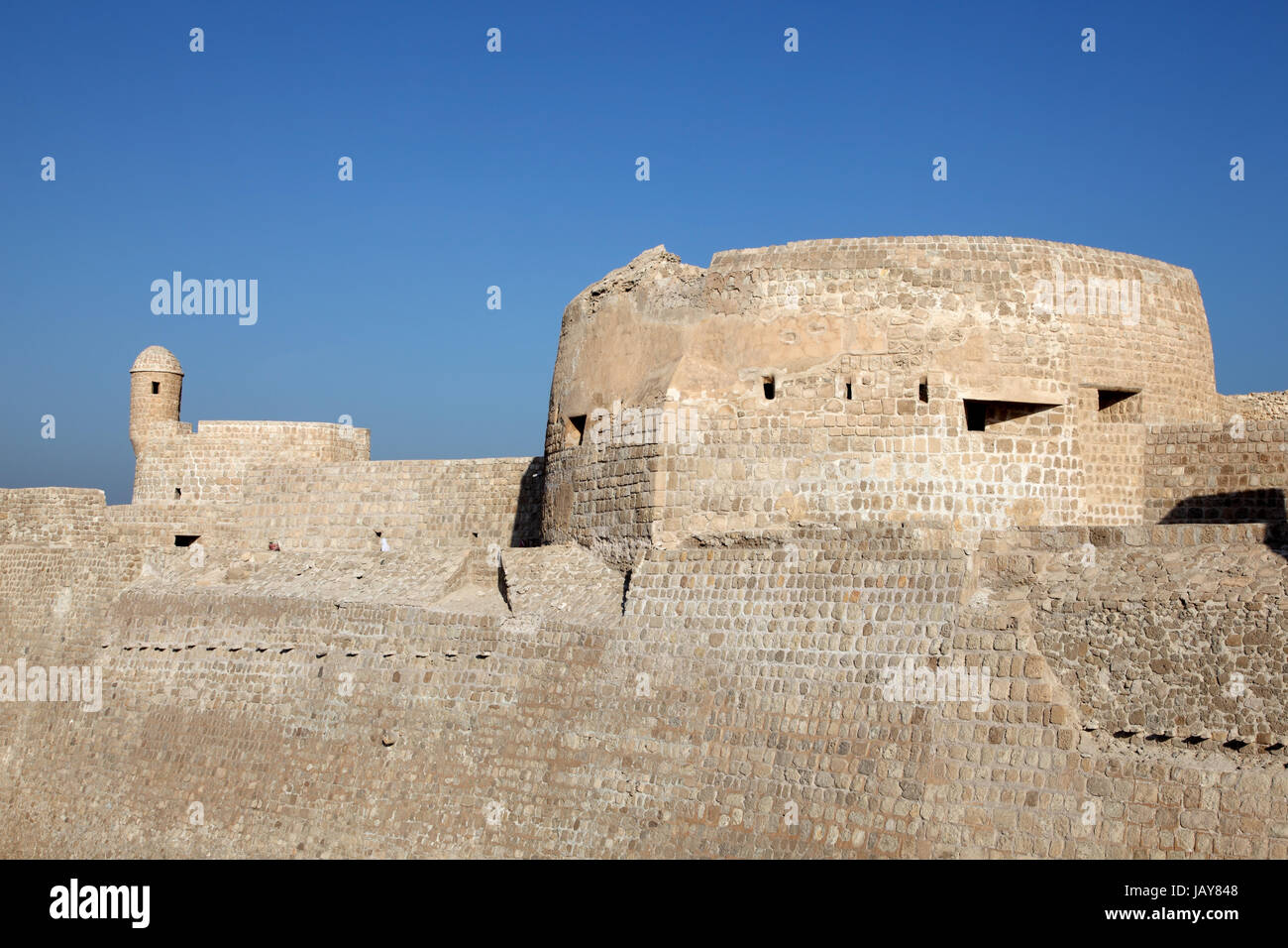 The ancient Fort of Bahrain, Middle East Stock Photo - Alamy