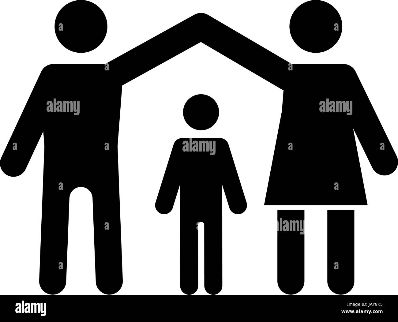 Parents icon Black and White Stock Photos & Images - Alamy