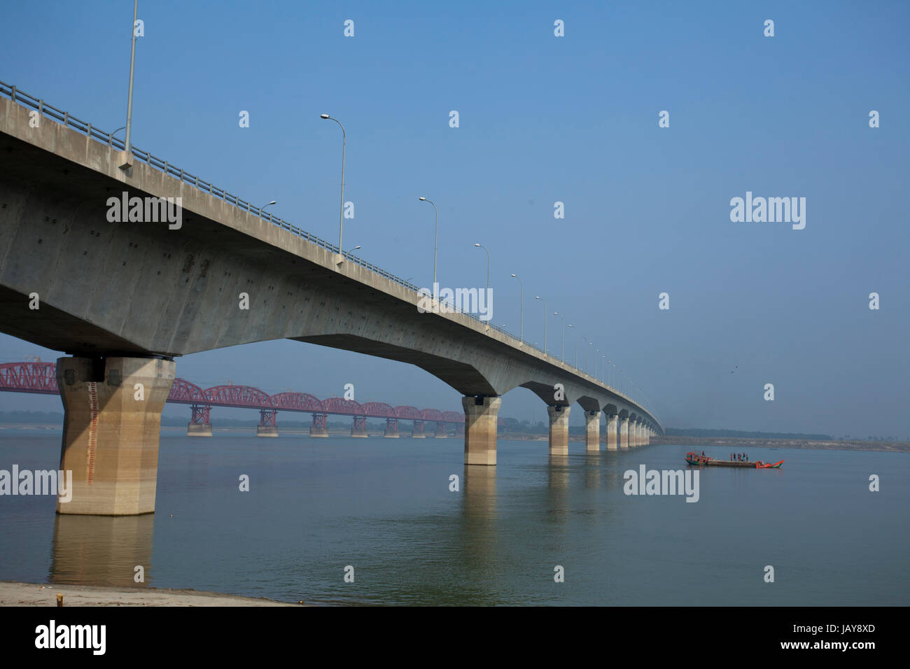 Lalon Shah Bridge is a road bridge in Bangladesh over the Padma River ...