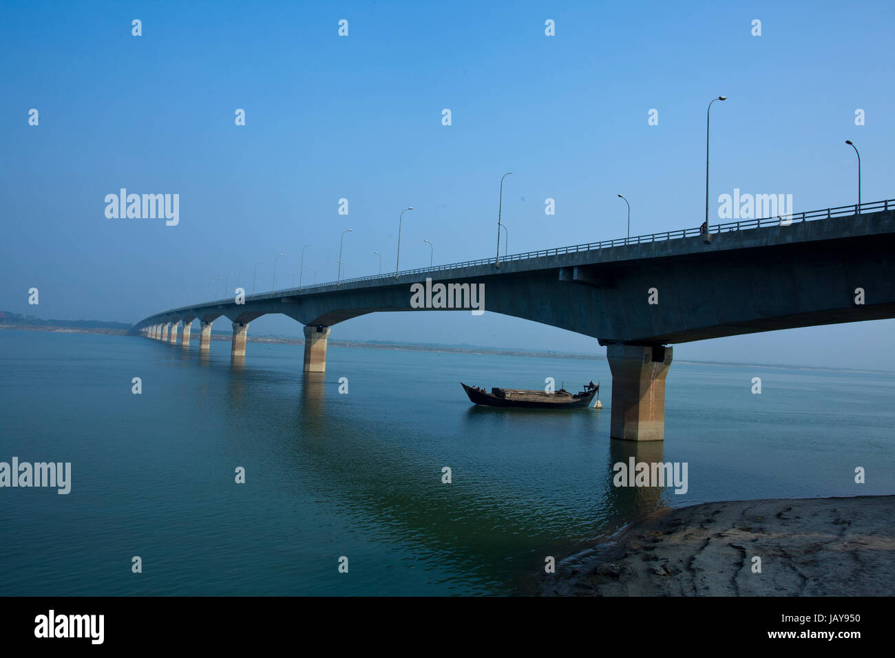 Lalon Shah Bridge is a road bridge in Bangladesh over the Padma River ...