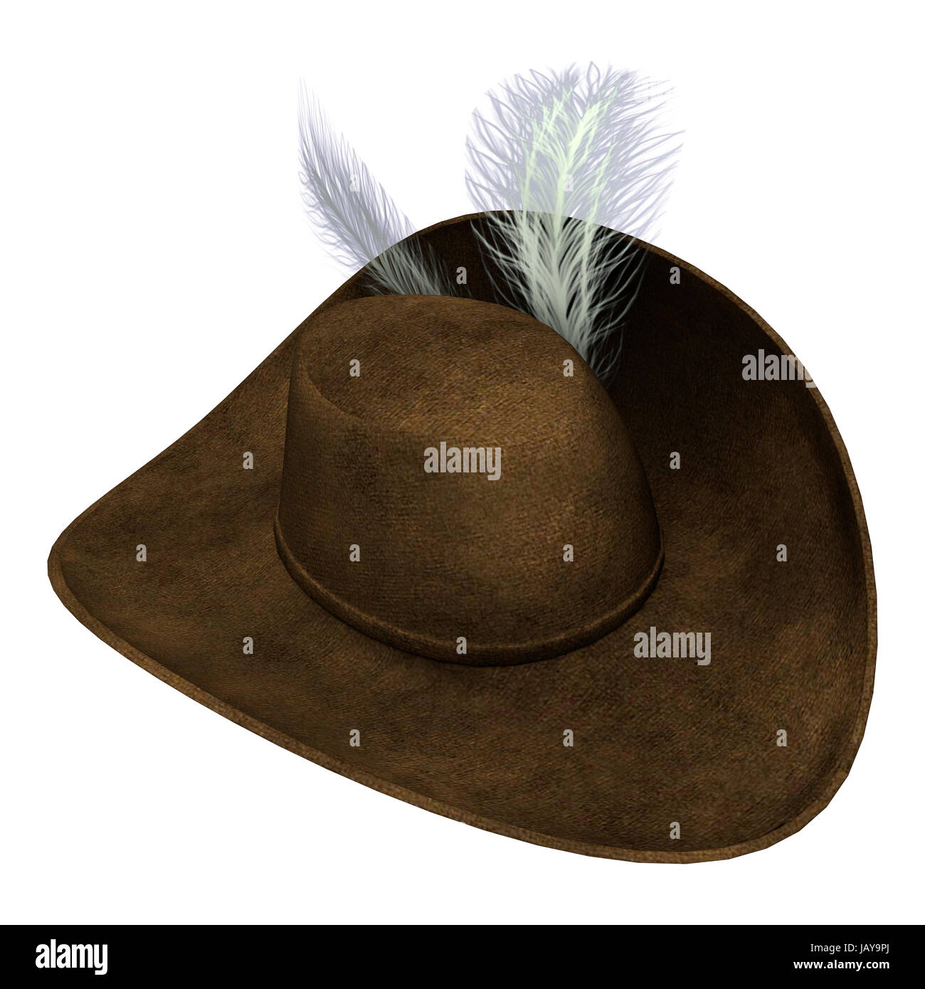 3d digital render cavalier hat hi-res stock photography and images - Alamy