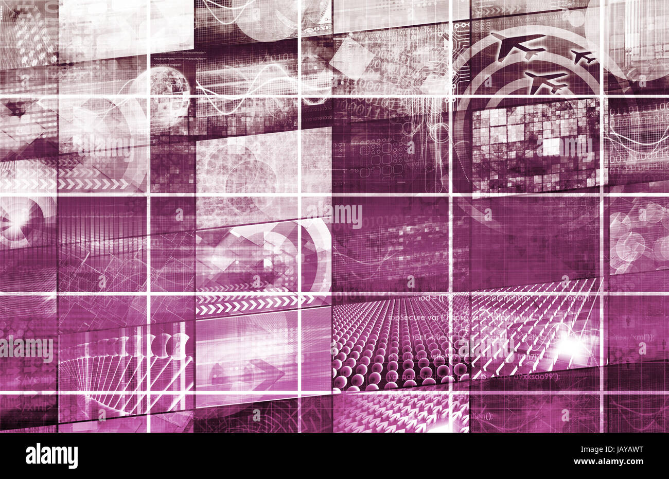 Global Multimedia Technology in Web Data Art Stock Photo - Alamy