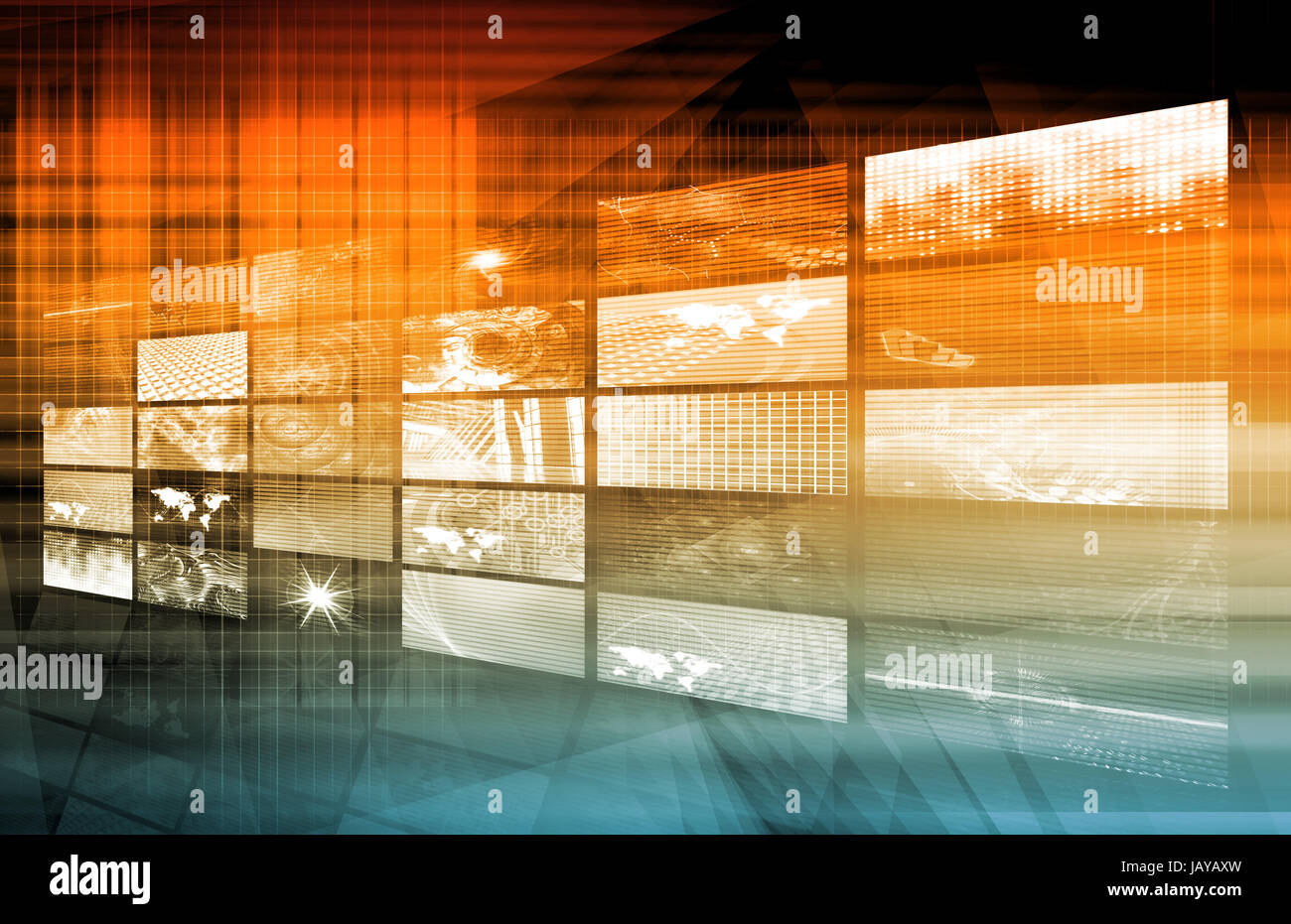 Communication Media with Modern Technology as Concept Stock Photo - Alamy