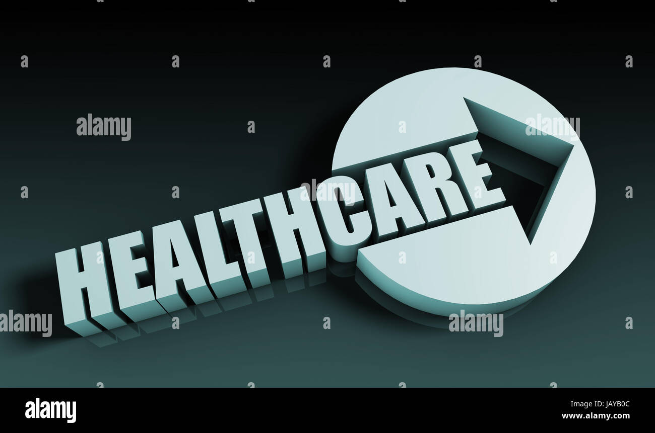 Healthcare Concept With an Arrow Going Upwards 3D Stock Photo - Alamy