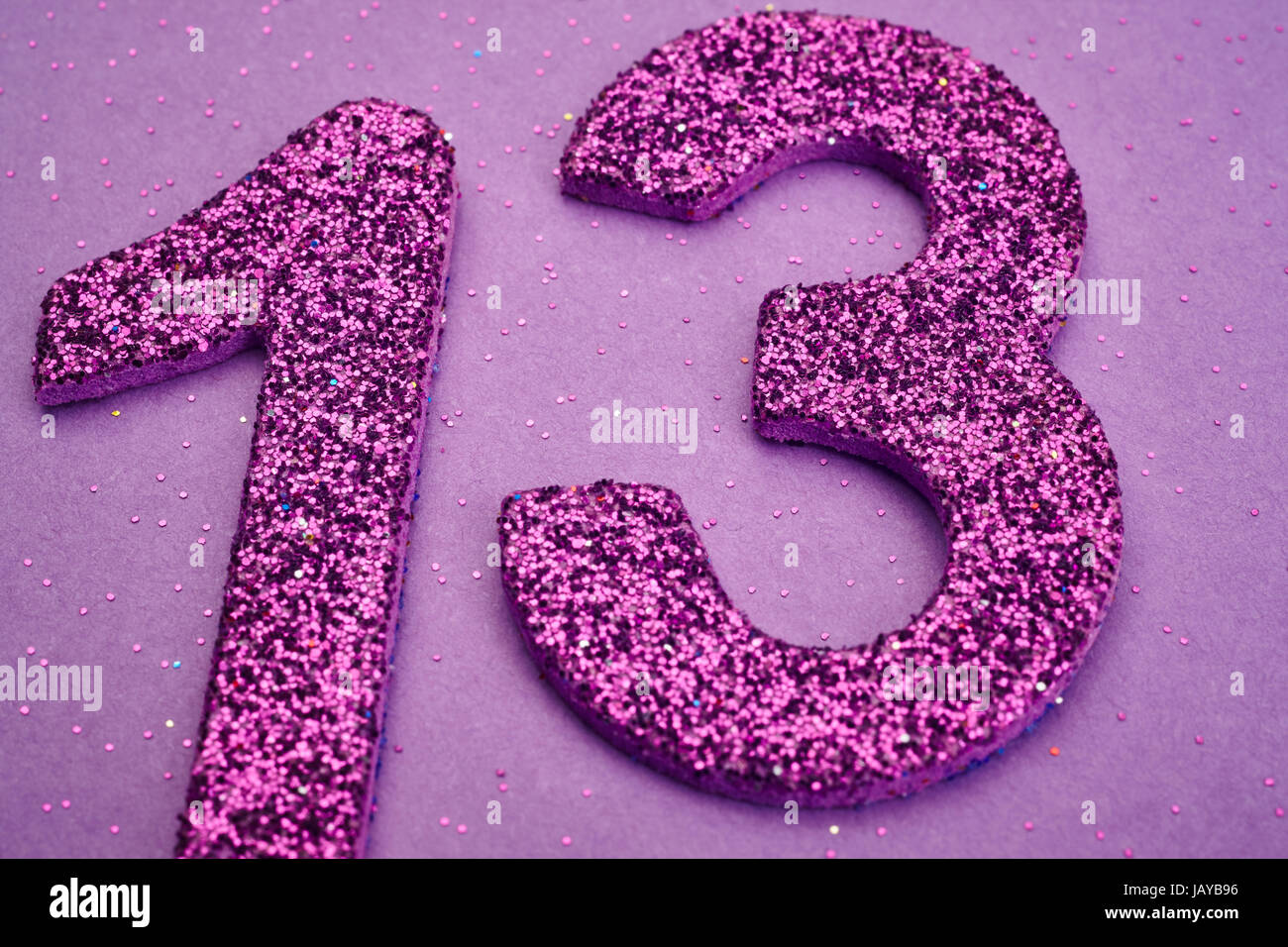 Number 13 Design Purple