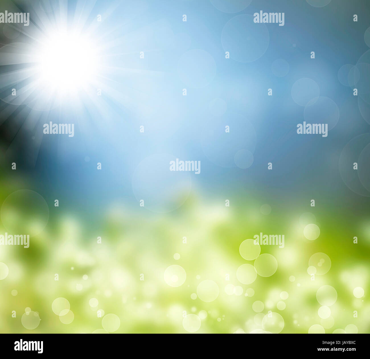 Spring background with colorful lights Stock Photo - Alamy