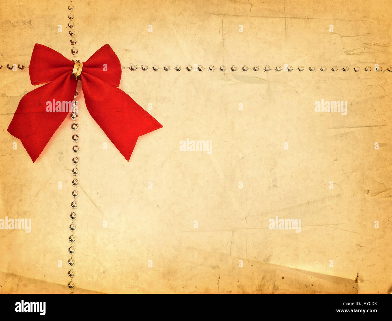 Red Bow Border With Copyspace For Your Greetings at Vintage Paper ...