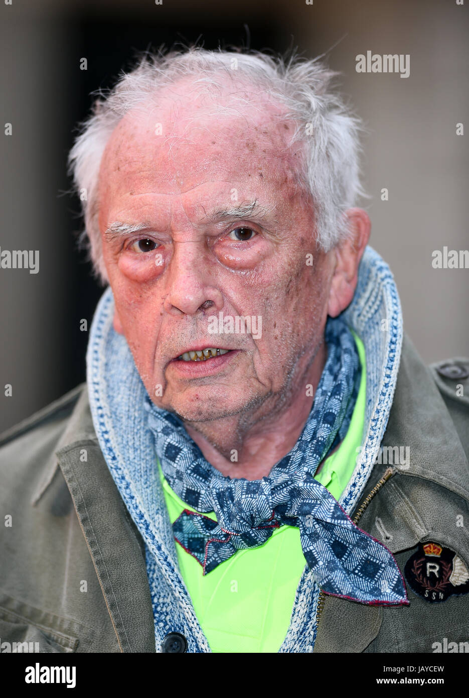 David Bailey arriving for Royal Academy of Arts Summer Exhibition ...