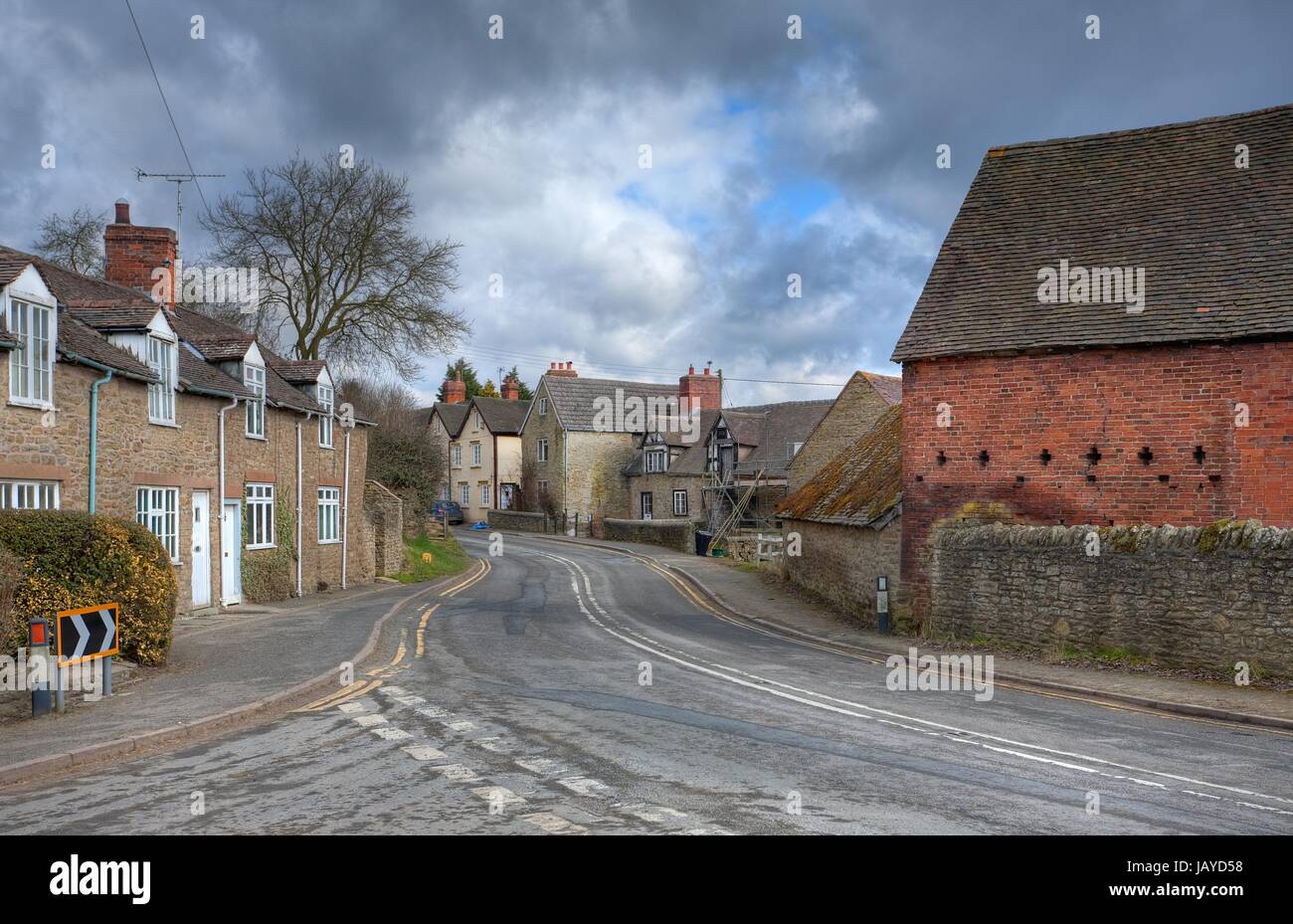 The small village of Munslow in Corvedale, Shropshire, England Stock ...