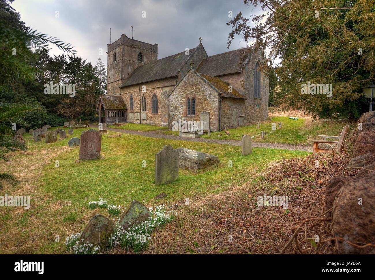 The historic parish church of St Michael at Munslow in Corvedale ...