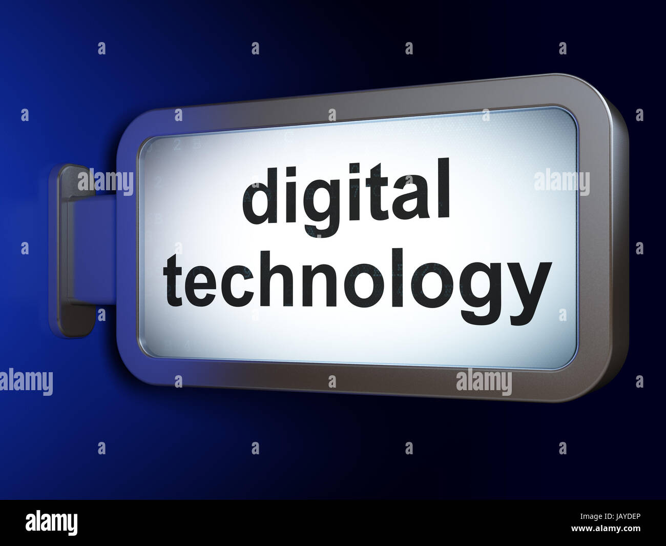Data concept: Digital Technology on advertising billboard background ...