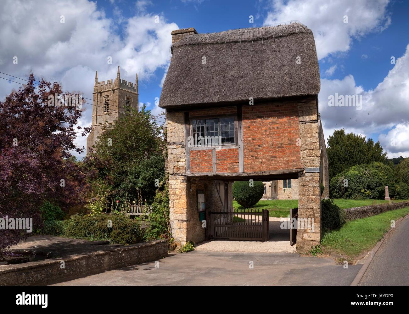 The Lych Gate at the Church of St Peter & St Paul, Long Compton ...