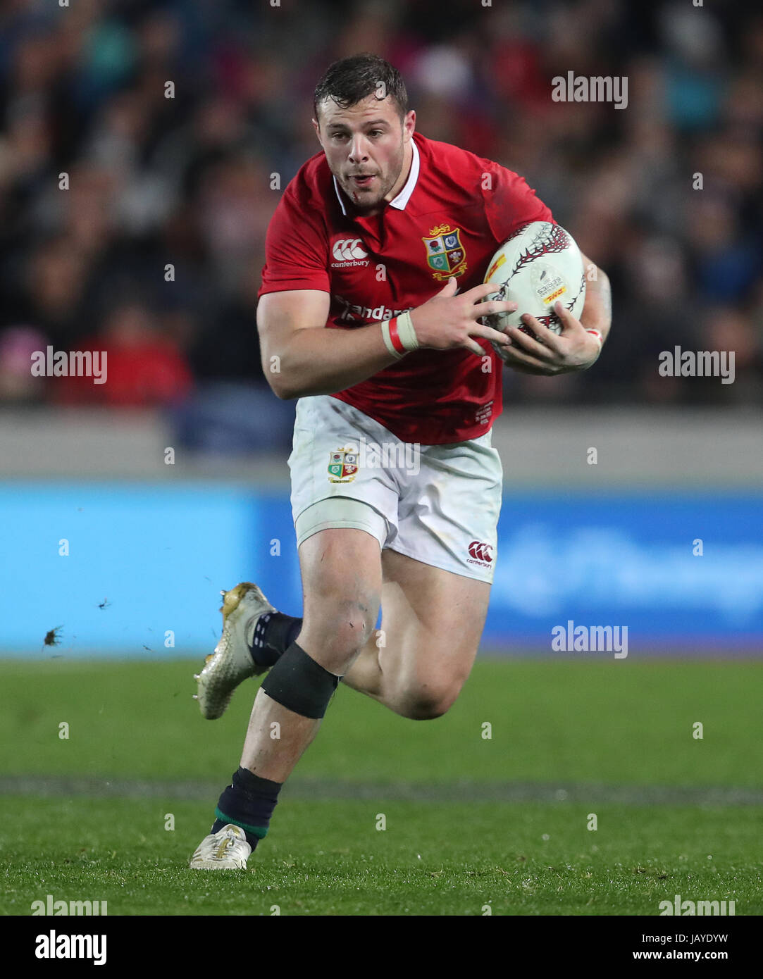 British & Irish Lions Robbie Henshaw during the tour match at Eden Park ...
