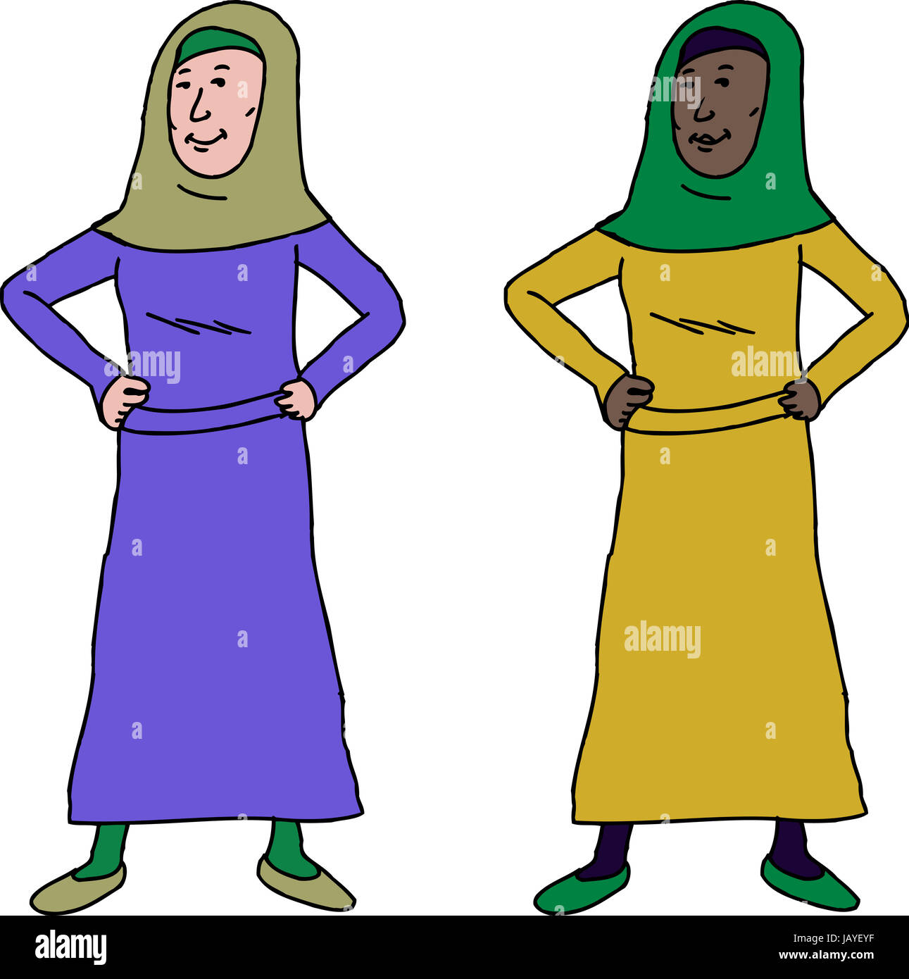 Positive confident young muslim Cut Out Stock Images & Pictures - Alamy