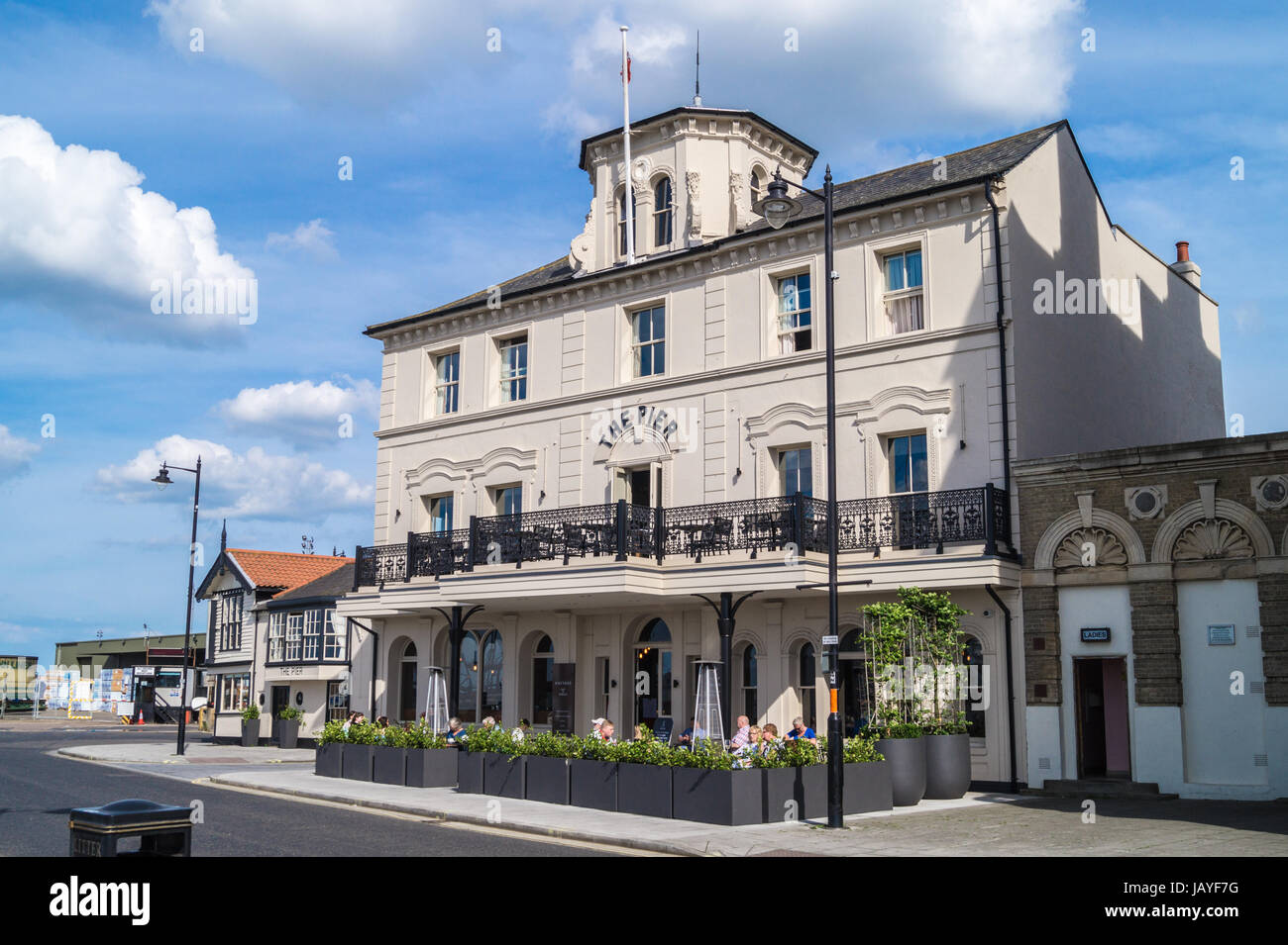 Pier Hotel, 1860s, Harwich Essex England Stock Photo - Alamy