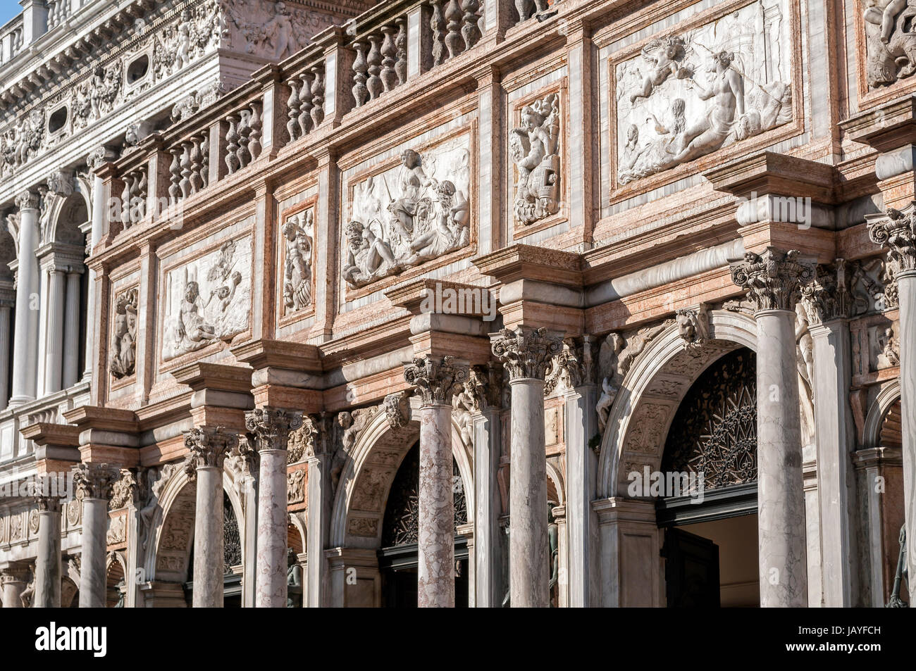 Detail of Venetian art and architecture, Venice, Italy Stock Photo - Alamy