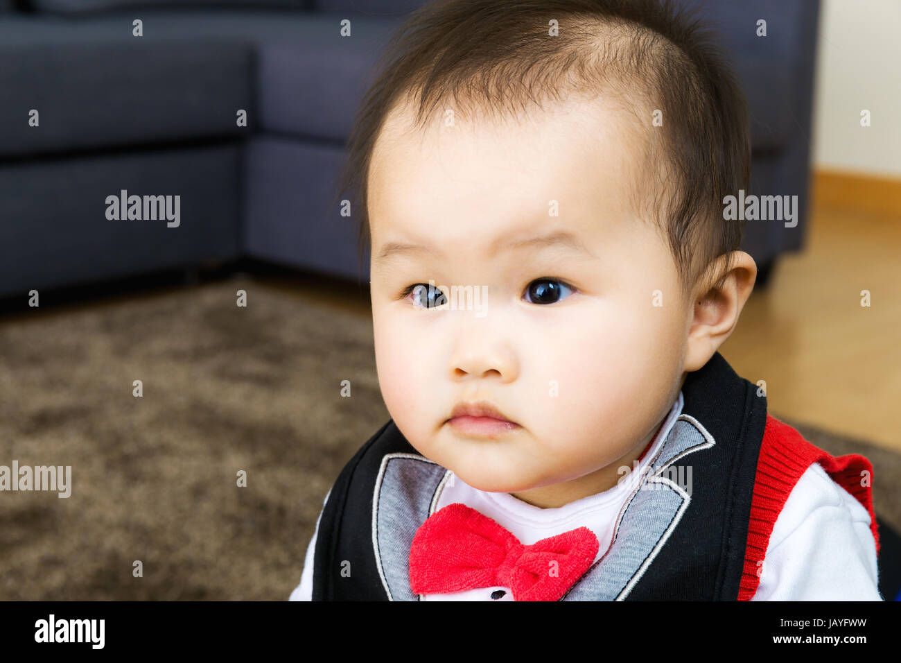Little baby boy at home Stock Photo - Alamy