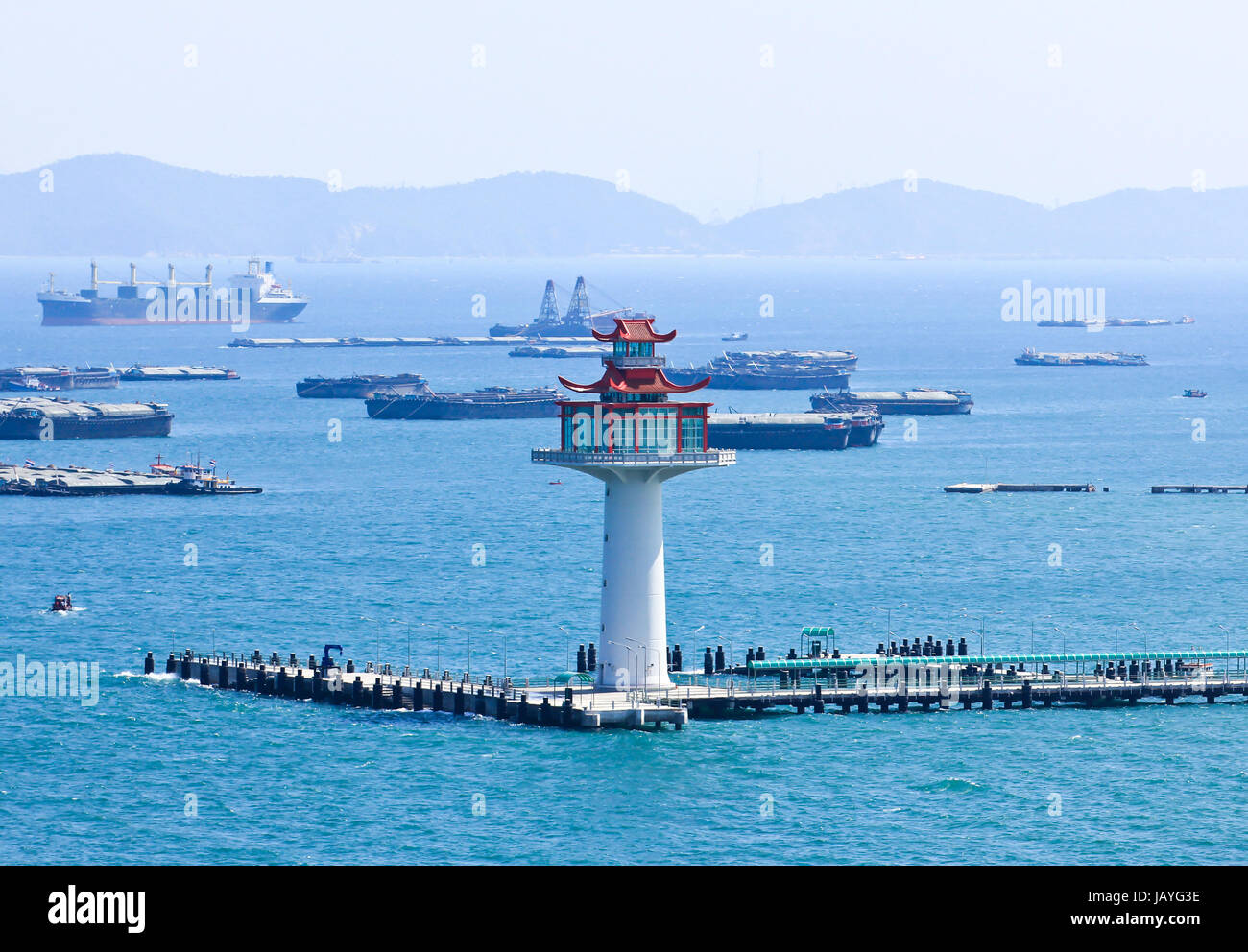 Bird eye view of Srichang island, Thailand Stock Photo - Alamy