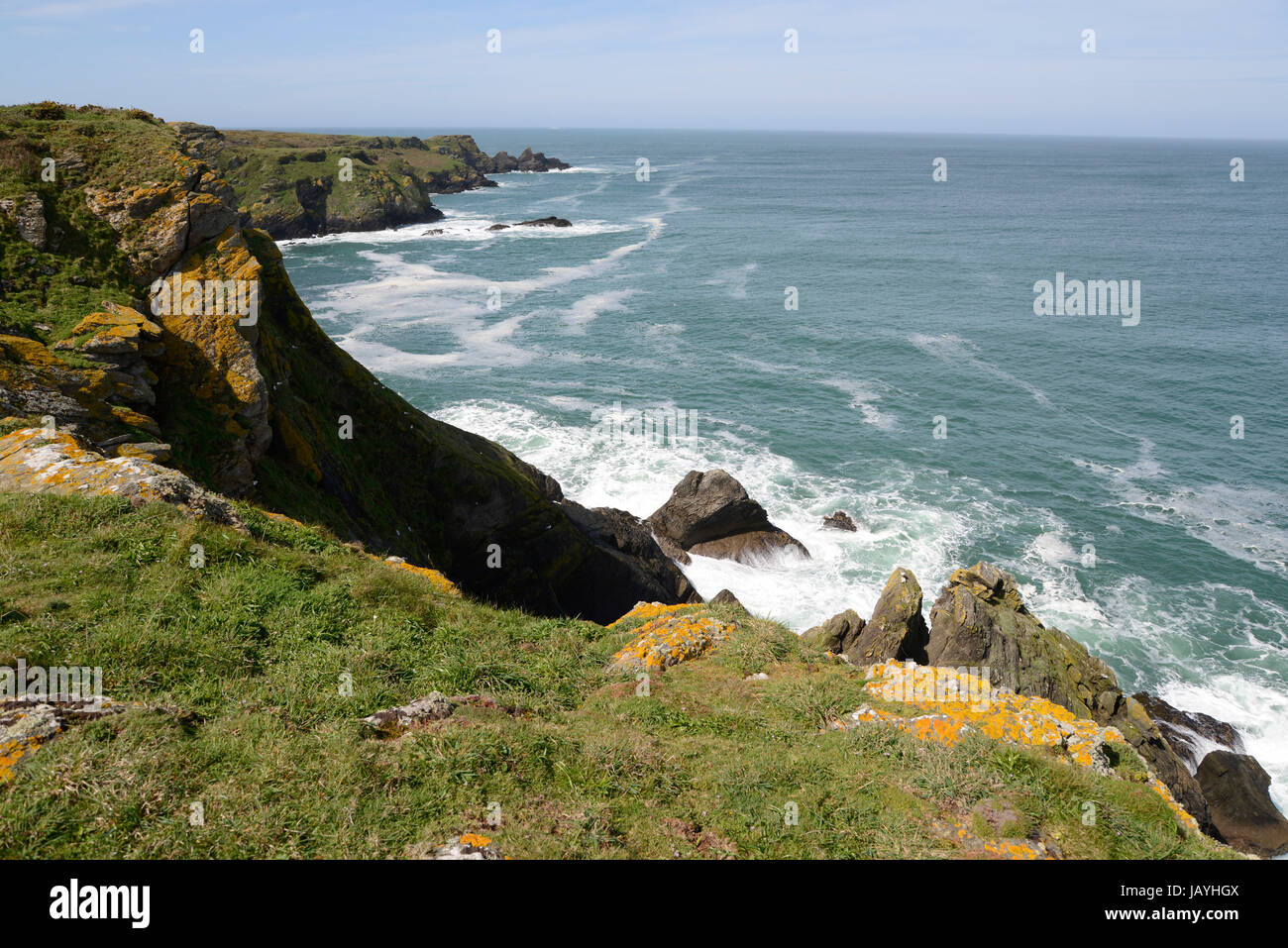 ile de groix, insel, Bretagne, frankreich, küste, ufer, felsen, rau ...