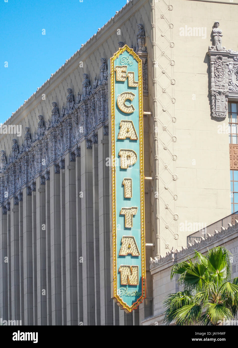 Famous El Capitan Cinema in Hollywood - LOS ANGELES - CALIFORNIA Stock ...