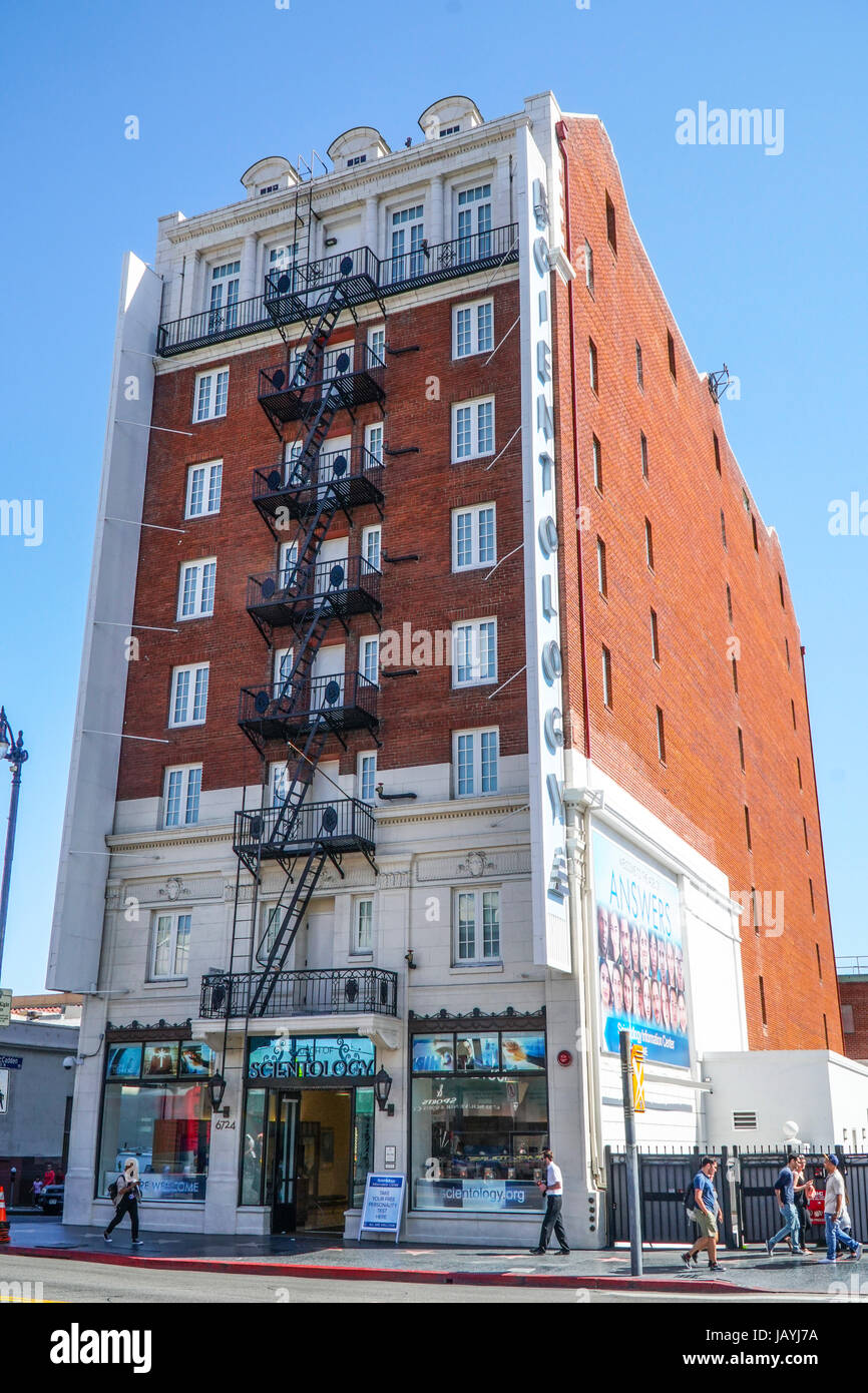 Scientology Building at Hollywood Boulevard in Los Angeles - LOS ...