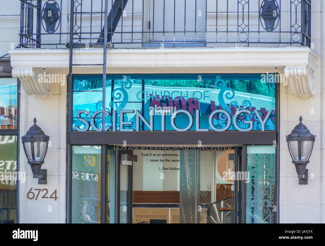 Scientology Building at Hollywood Boulevard in Los Angeles - LOS ...