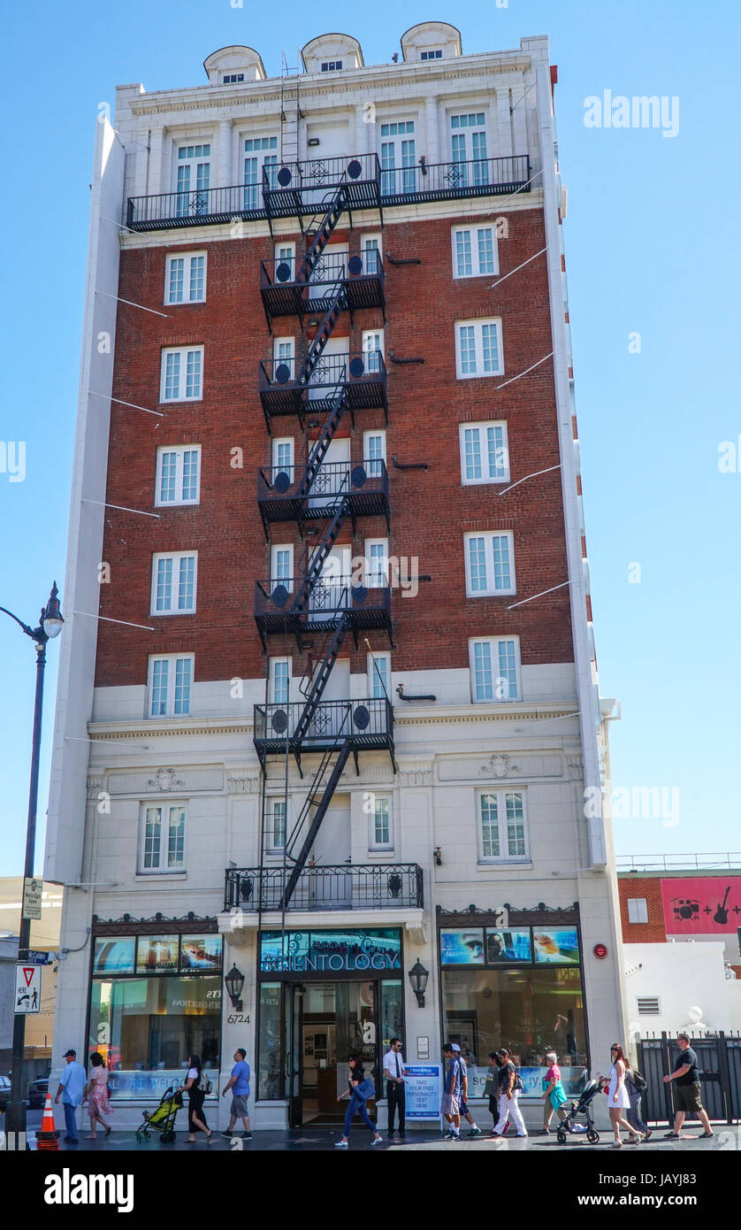 Scientology Building at Hollywood Boulevard in Los Angeles - LOS ...
