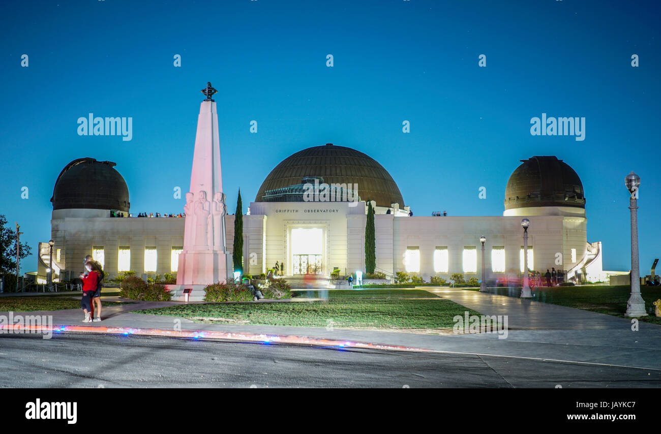 Famous Griffith Observatory in Los Angeles at night - LOS ANGELES ...