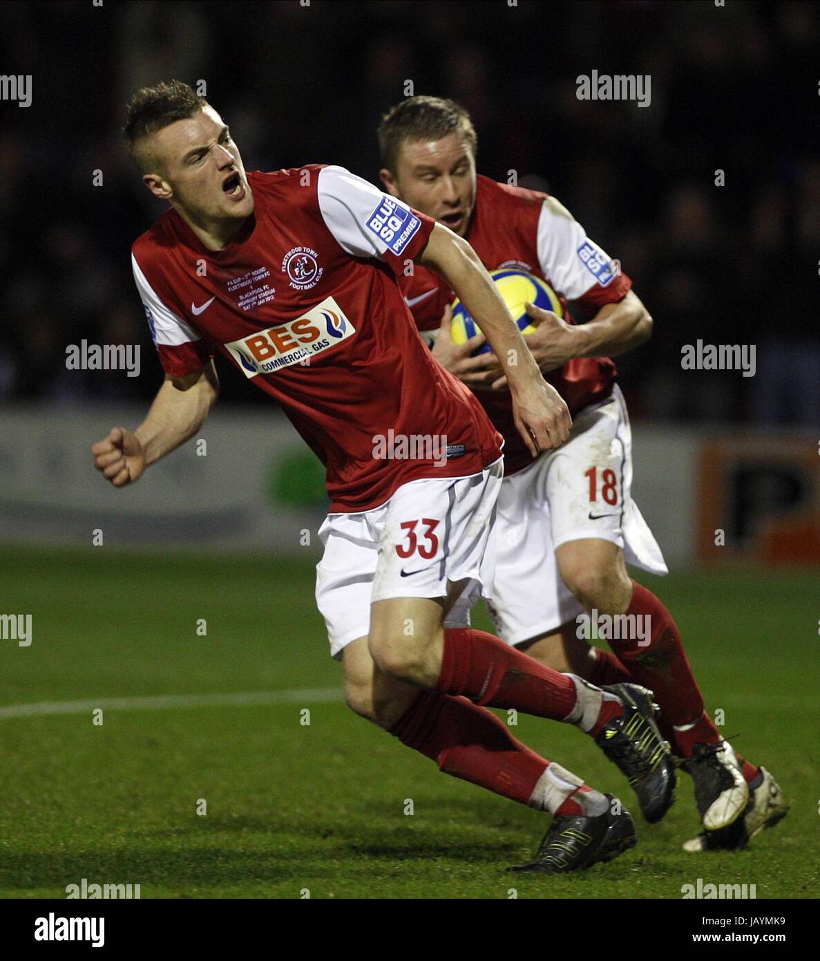 JAMIE VARNEY FLEETWOOD TOWN FC FLEETWOOD TOWN FC HIGHBURY STADIUM ...