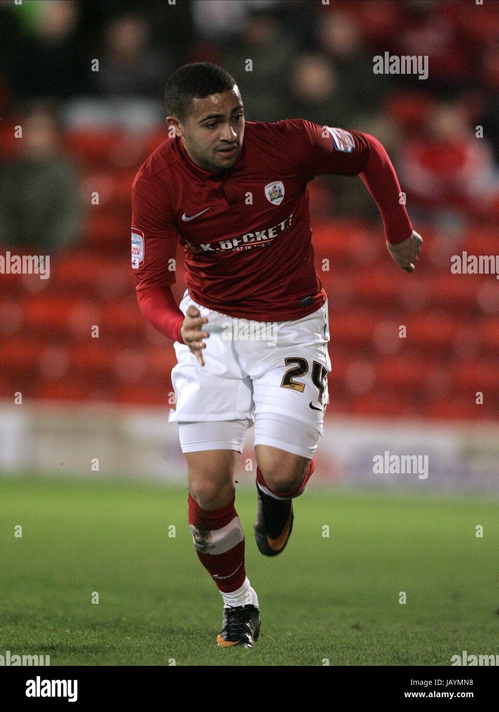 REUBEN NOBLE-LAZARUS BARNSLEY FC BARNSLEY FC OAKWELL STADIUM BARNSLEY ...
