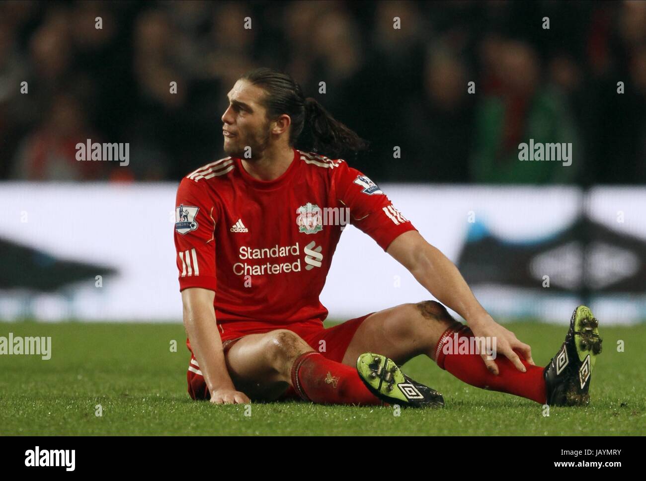 ANDY CARROLL MANCHESTER CITY V LIVERPOOL FC ETIHAD STADIUM MANCHESTER ...