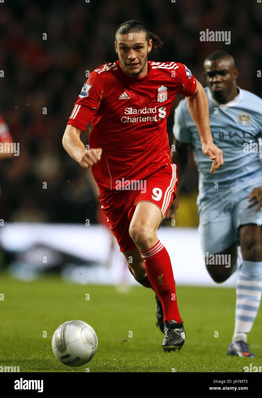 ANDY CARROLL MANCHESTER CITY V LIVERPOOL FC ETIHAD STADIUM MANCHESTER ...