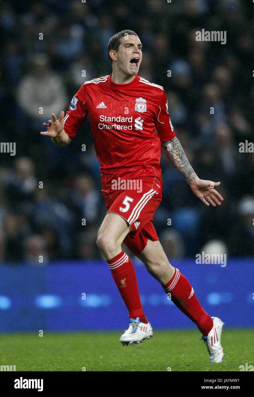 DANIEL AGGER LIVERPOOL FC LIVERPOOL FC ETIHAD STADIUM MANCHESTER ...