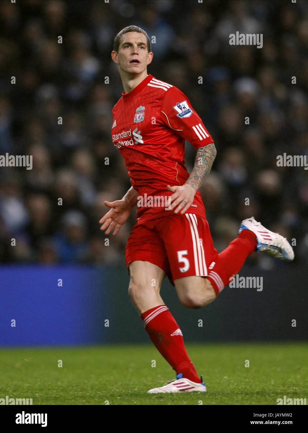 DANIEL AGGER LIVERPOOL FC LIVERPOOL FC ETIHAD STADIUM MANCHESTER ...
