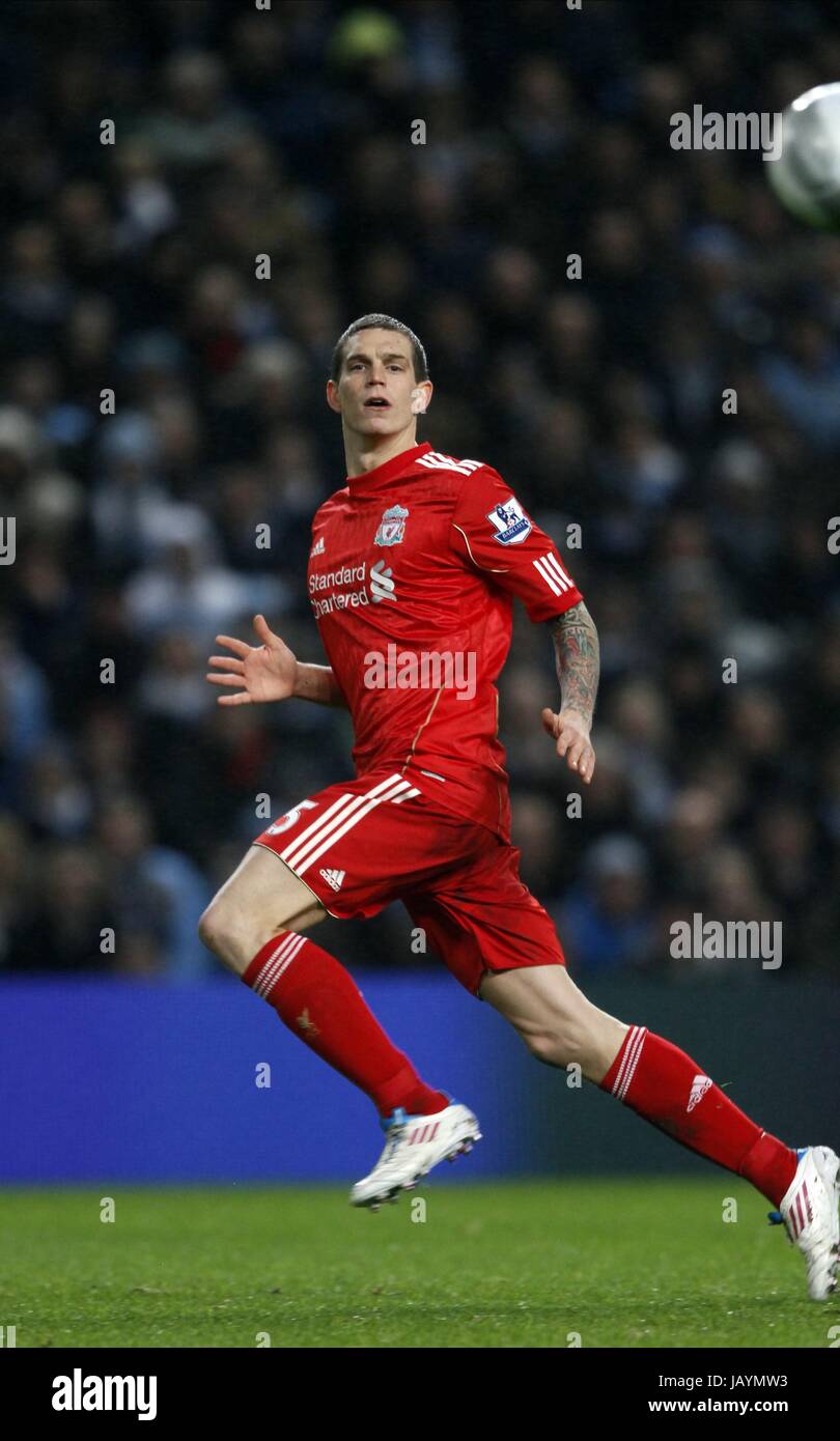 DANIEL AGGER LIVERPOOL FC LIVERPOOL FC ETIHAD STADIUM MANCHESTER ...