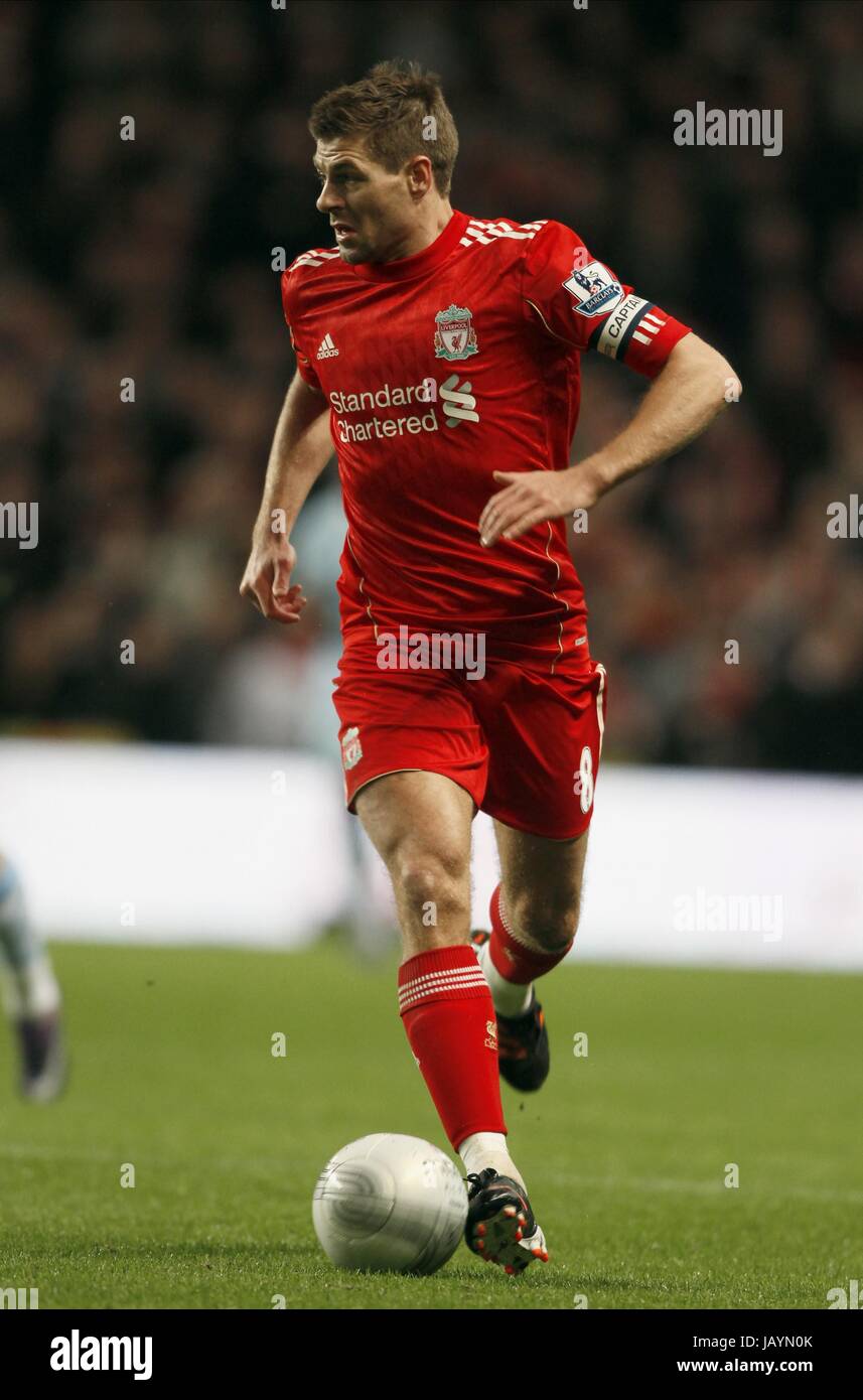 STEVEN GERRARD, LIVERPOOL FC, CARLING CUP SEMI FINAL MANCHESTER CITY V ...