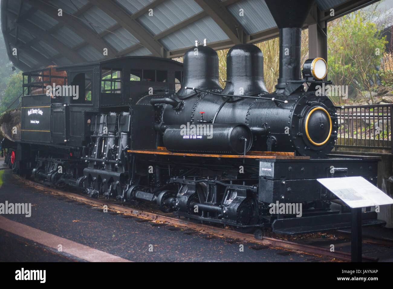Inside View of vintage Steam Locomotive Stock Photo - Alamy