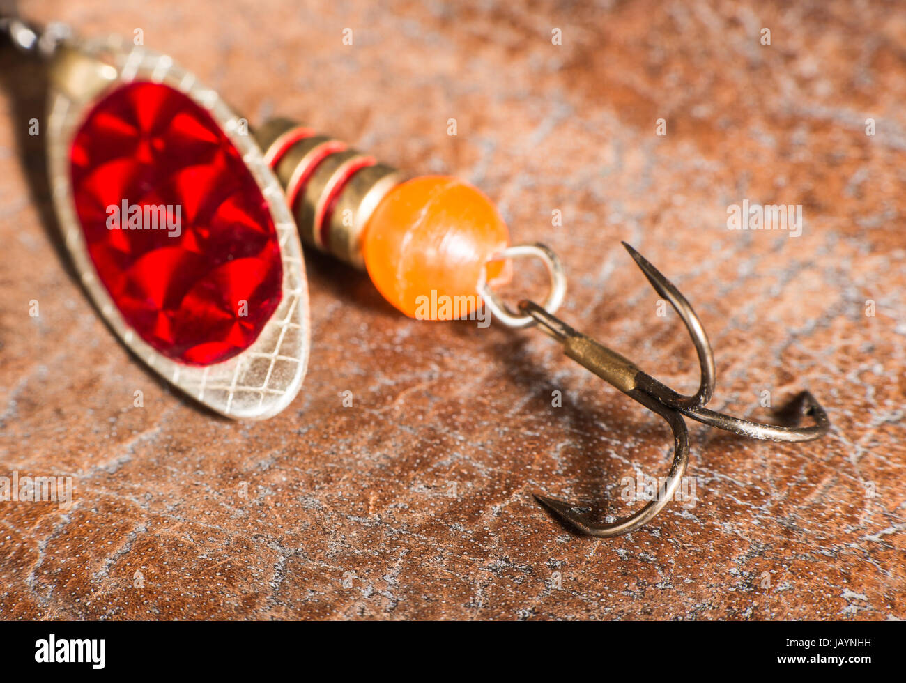 Hooks for fishing. Macro shot. Natural look Stock Photo - Alamy