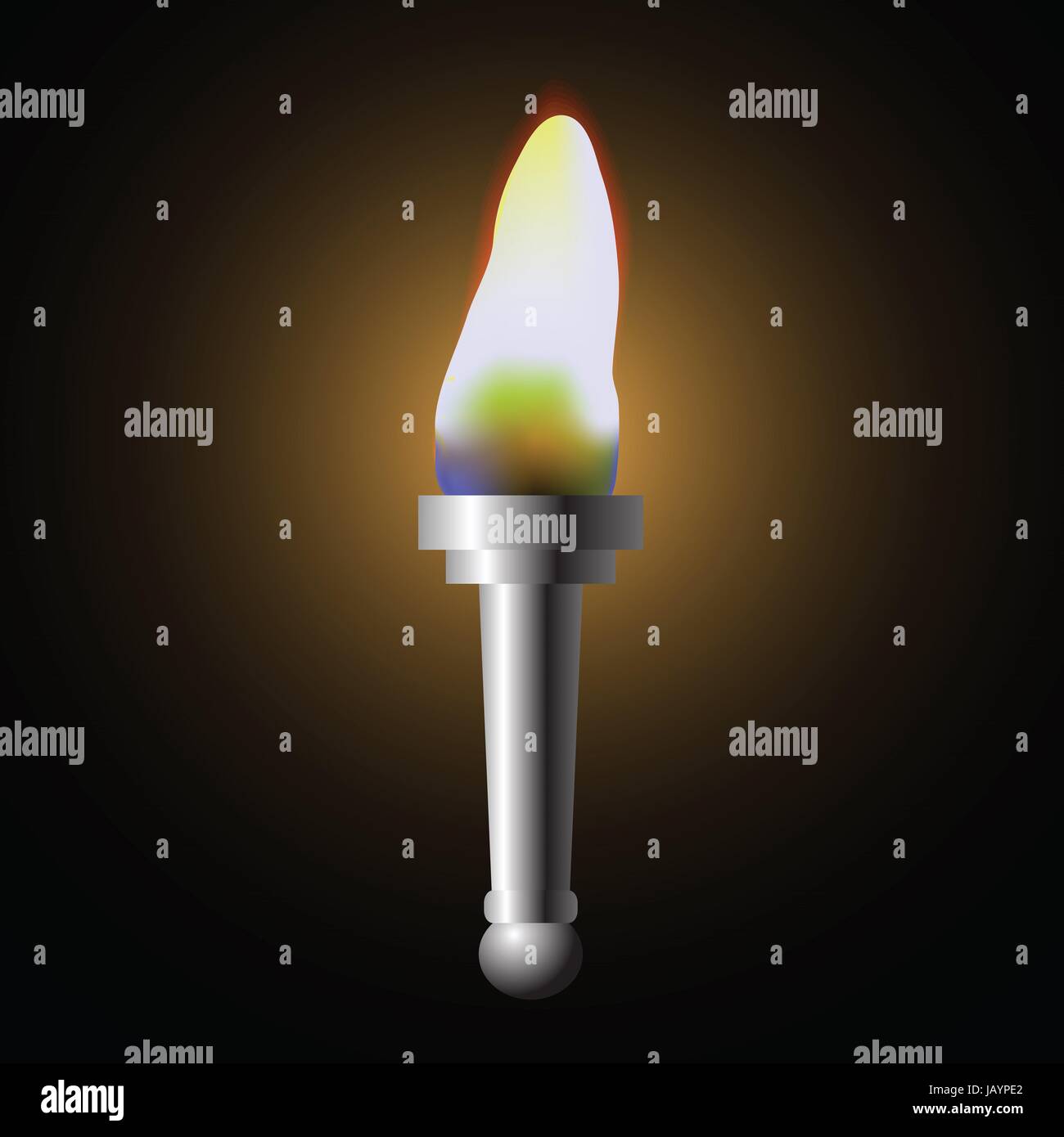 colorful illustration with torch for your design Stock Photo - Alamy