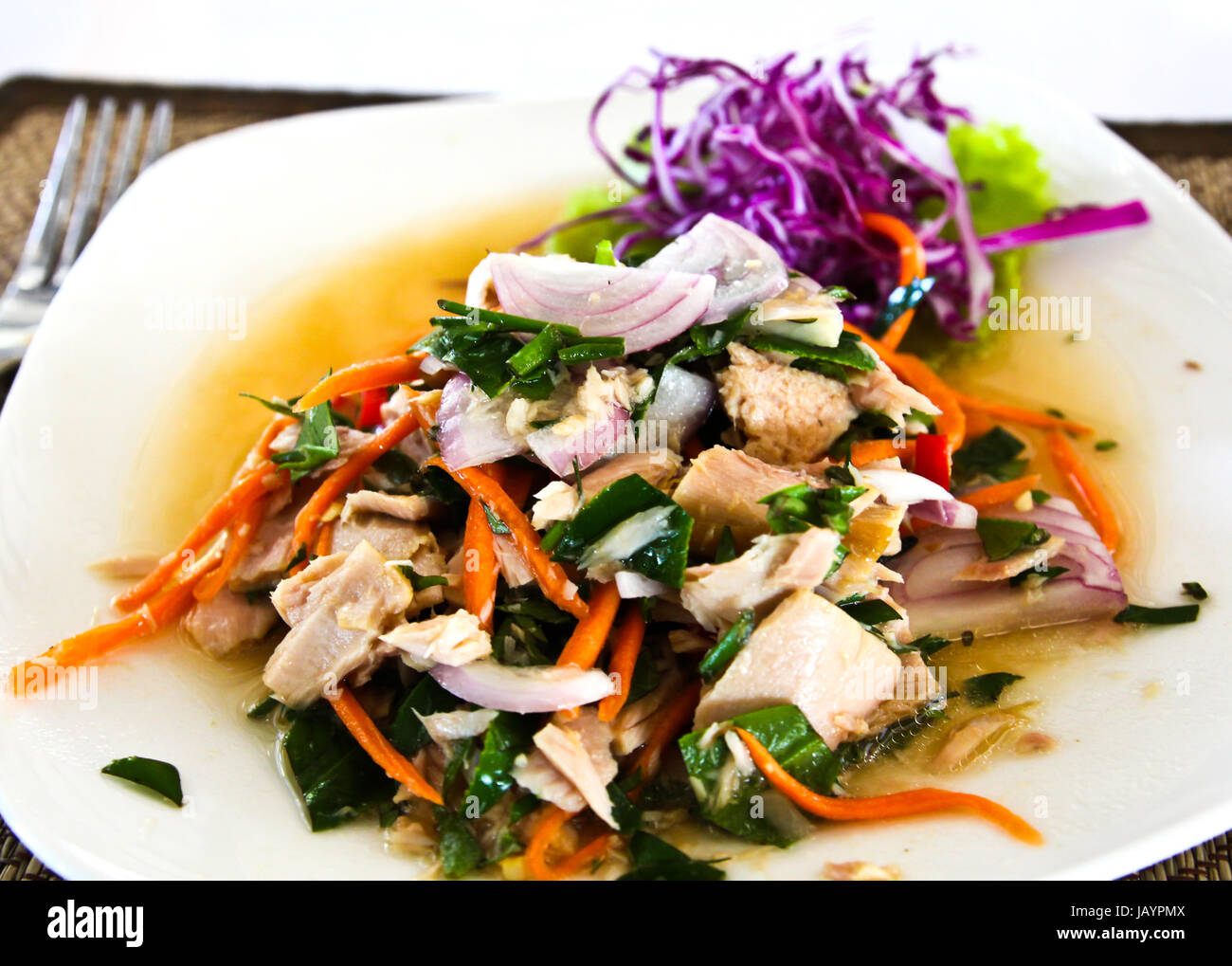 Thai Tuna salad Stock Photo - Alamy