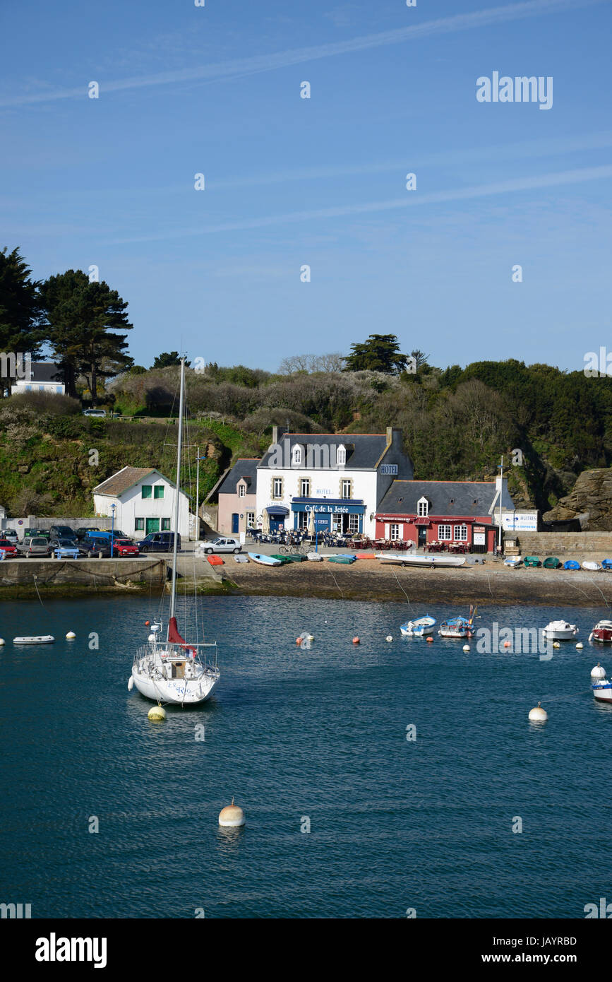 port tudy, ile de groix, Hafen , Bretagne, Frankreich, schiff, schiffe ...