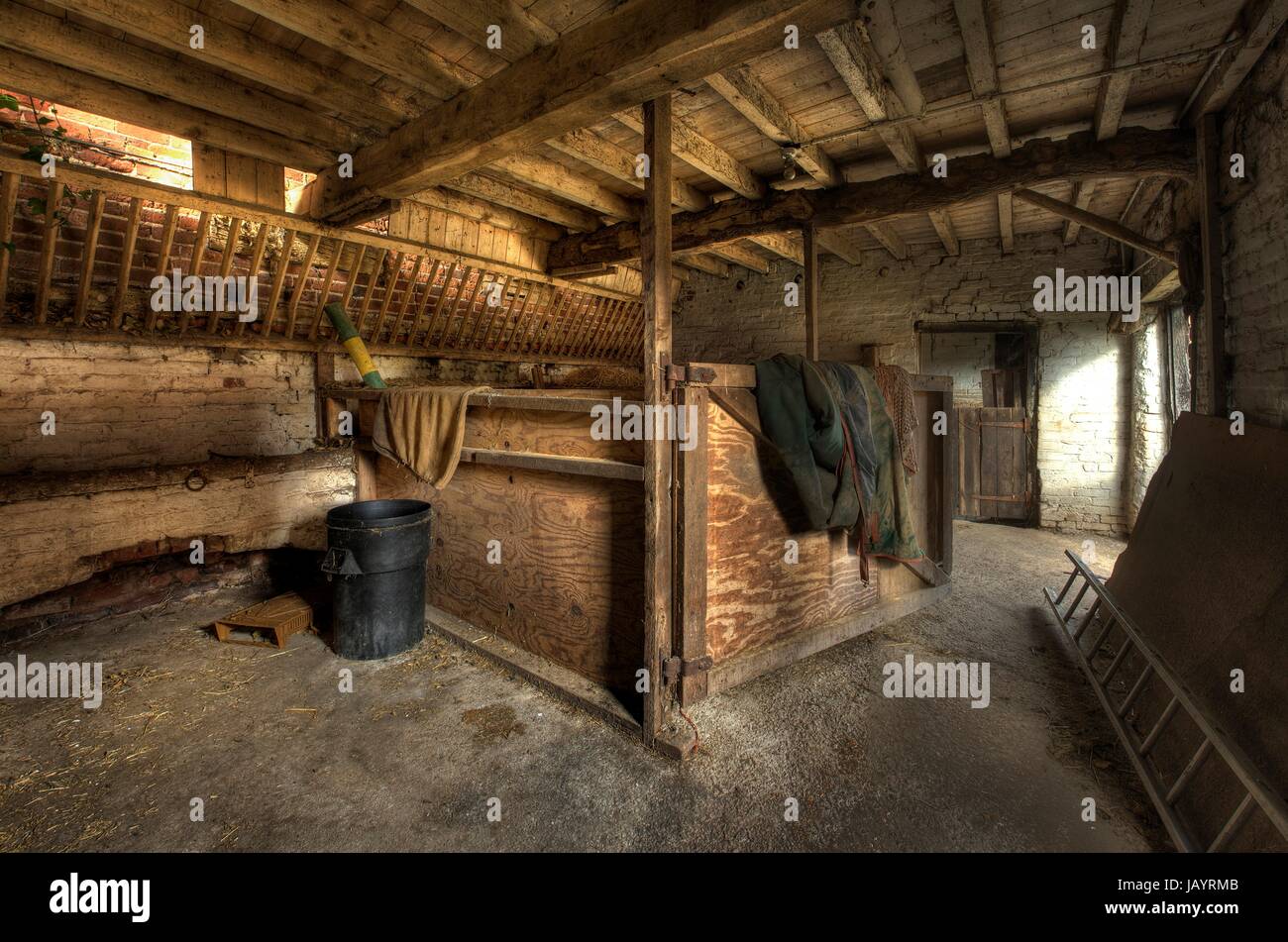Traditional English stable, Worcestershire, England Stock Photo - Alamy