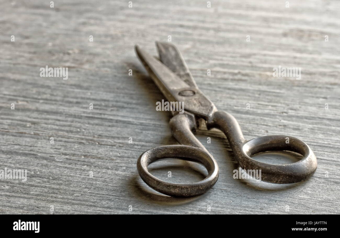 very old scissors Stock Photo - Alamy