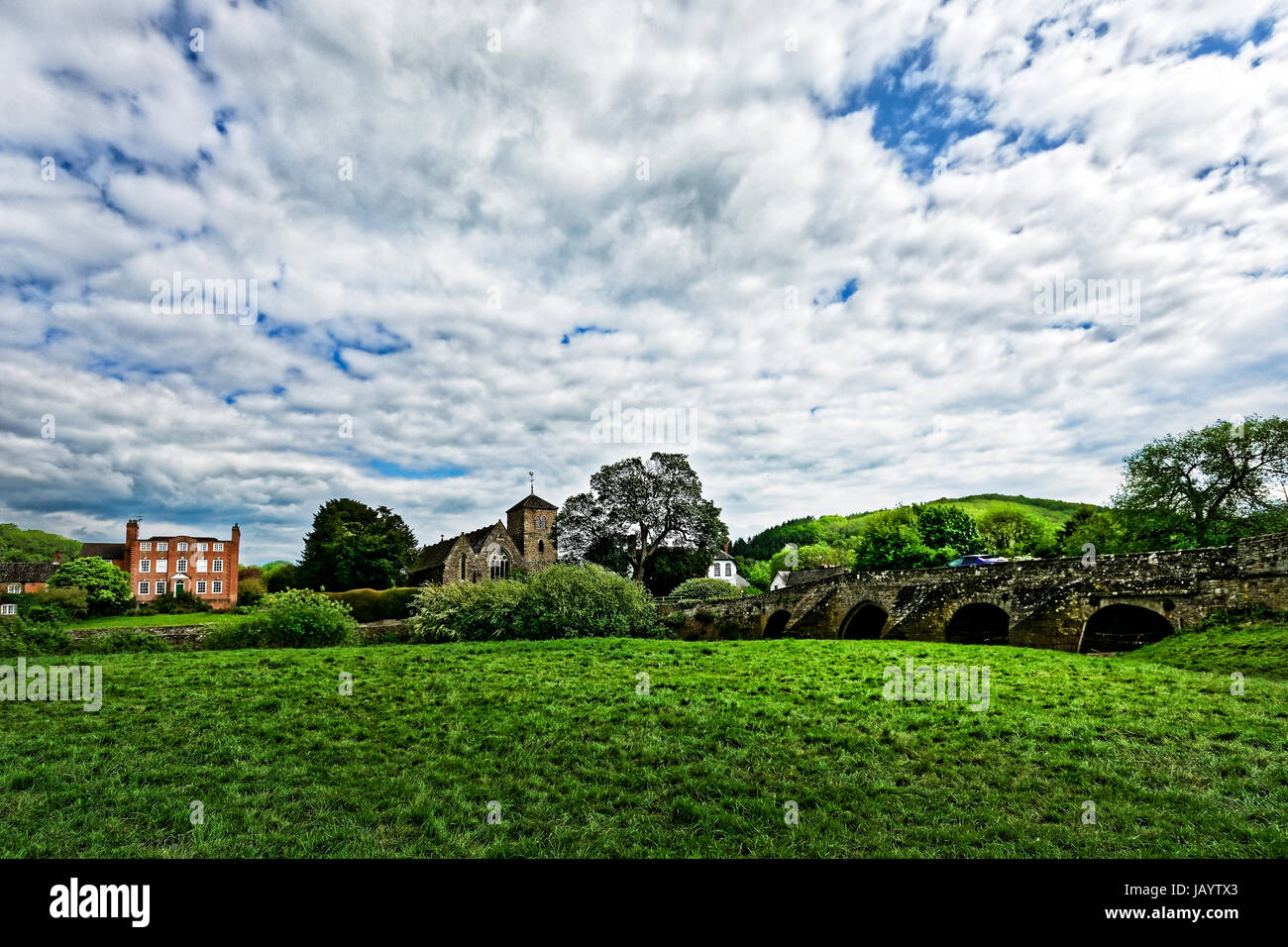 River wye confluence river lugg hi-res stock photography and images - Alamy