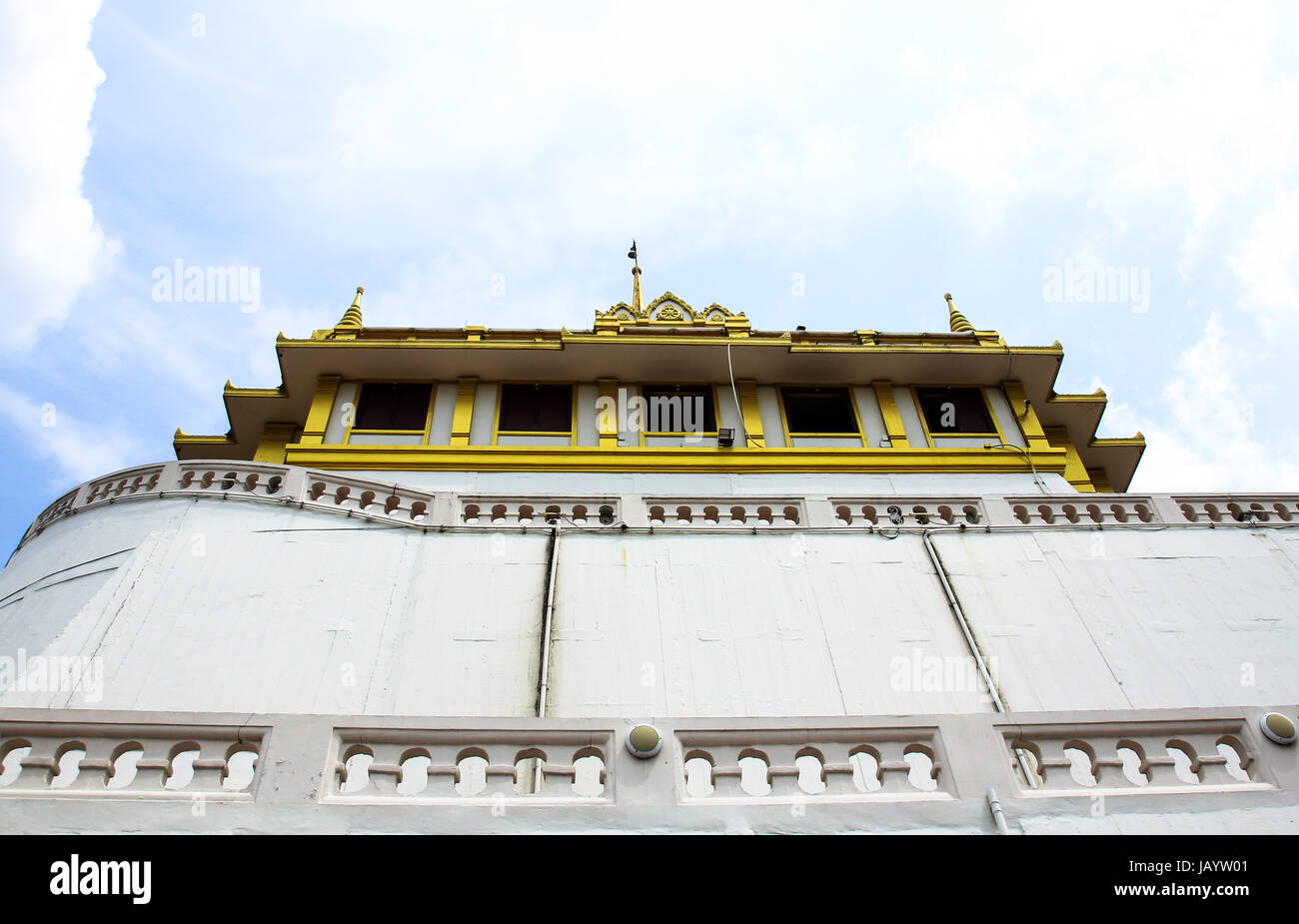 Wat saket, Golden mount Temple in Thailand Stock Photo - Alamy