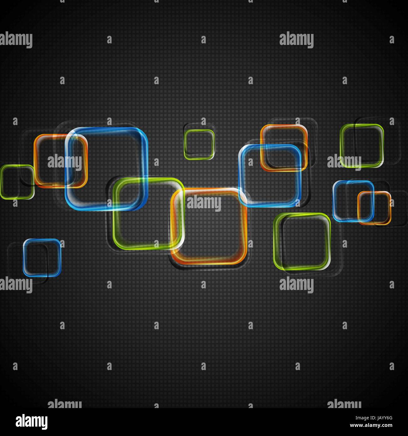 Abstract bright squares vector background Stock Photo - Alamy