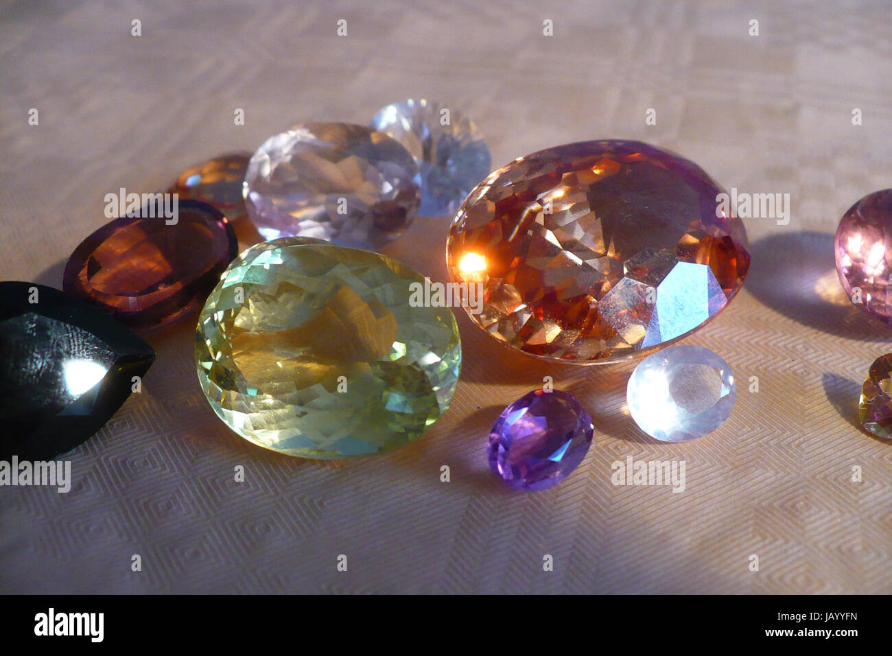 my gemstone collection Stock Photo - Alamy