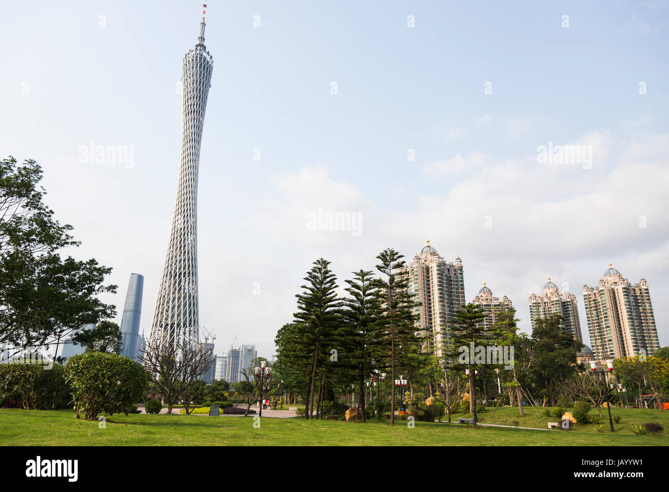 Guangzhou Tower,the landmark of Guangzhou Stock Photo - Alamy