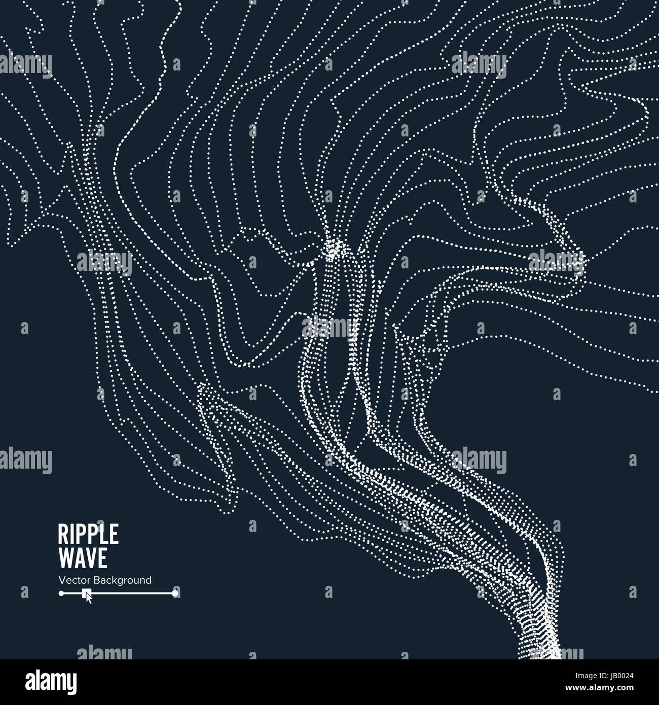 Wave Background. Ripple Grid. Modern Vector Illustration Stock Vector ...